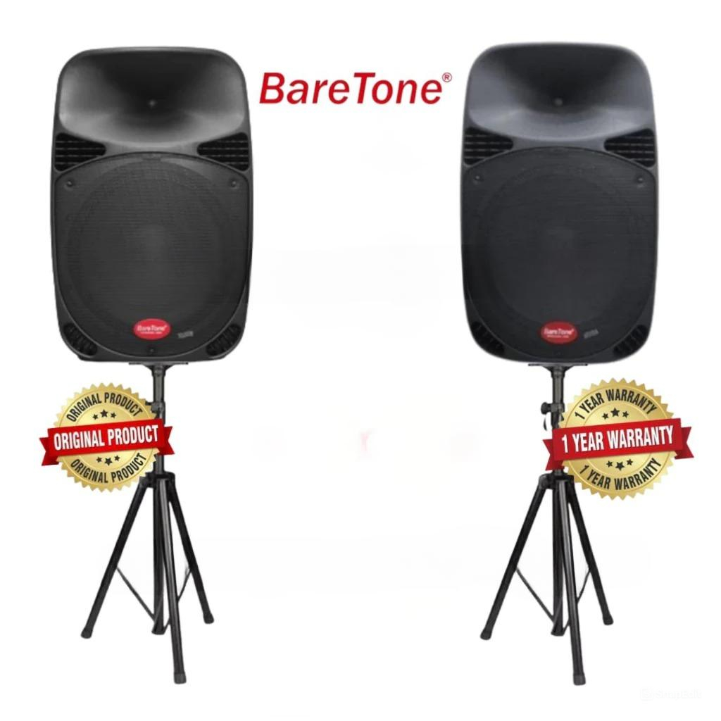 Jual Paket speaker Aktif Pasif baretone 15 inch plus stand | Shopee ...