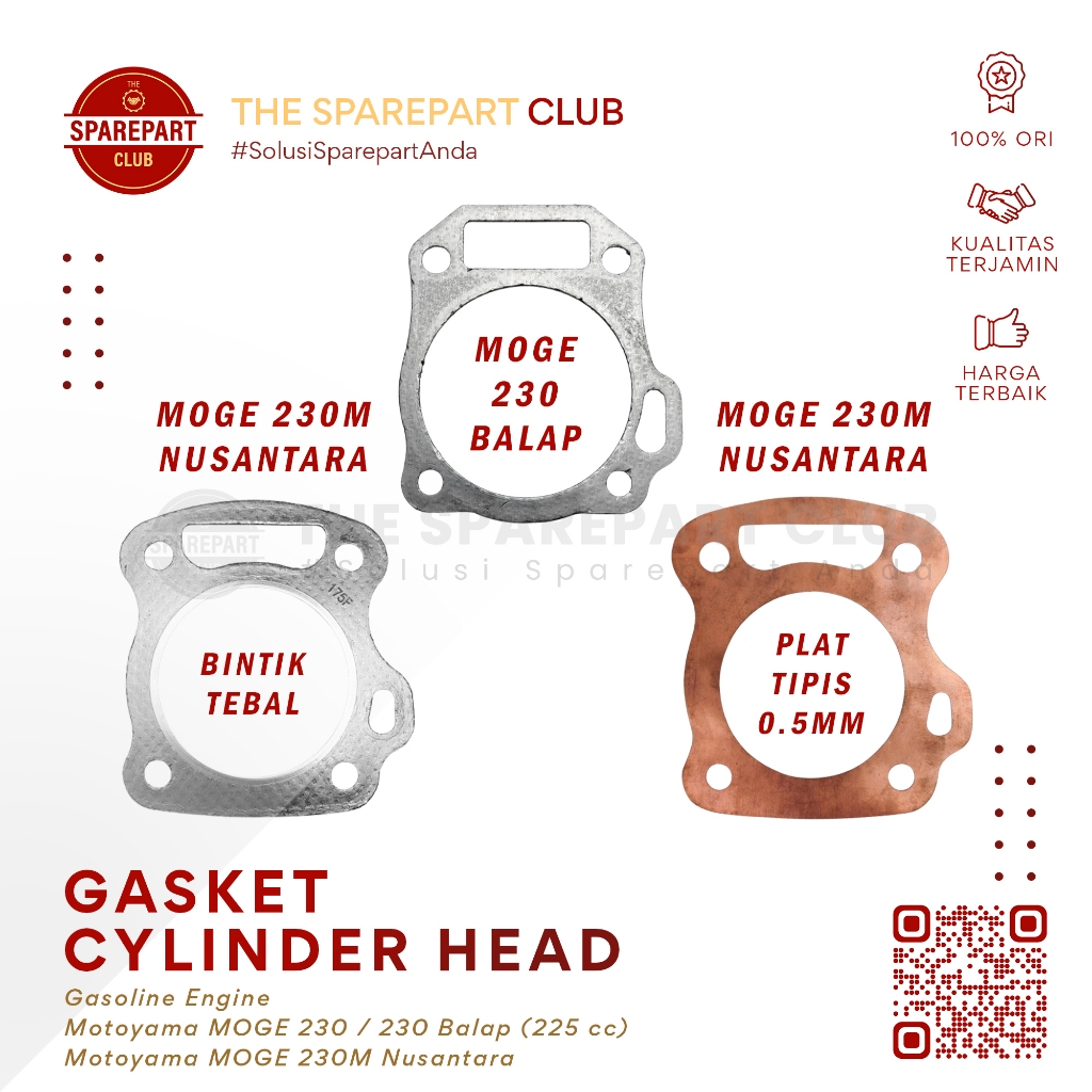 Jual Packing Perpack Kop Engine Motoyama MOGE 230 Balap MOGE 230M 230 M ...