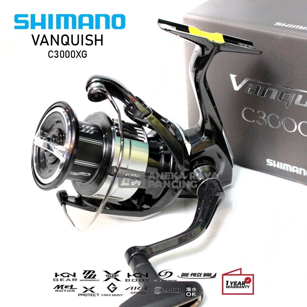 Jual REEL SHIMANO 23 VANQUISH C3000XG | RIL SHIMANO SPINNING TERINGAN | RIL SHIMANO TERBARU ...