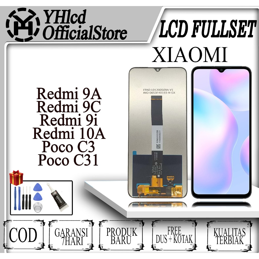Jual LCD Touchscreen Xiaomi Redmi 9A / 9C / 9i / 10A Original Fullset ...