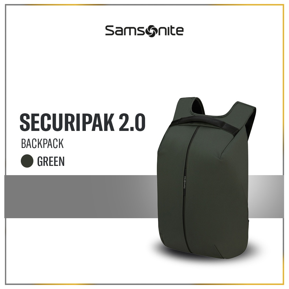 Jual Samsonite Securipak 2.0 Backpack 15.6 Inch - Green | Shopee Indonesia