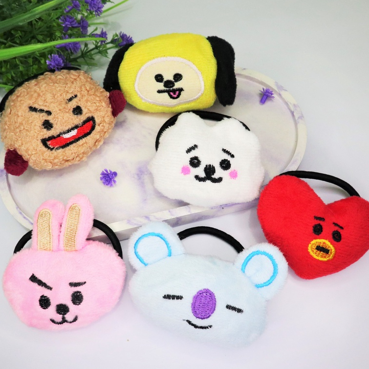 Jual Ikat Rambut KARAKTER || BTS || BT21 || Borahae | Shopee Indonesia