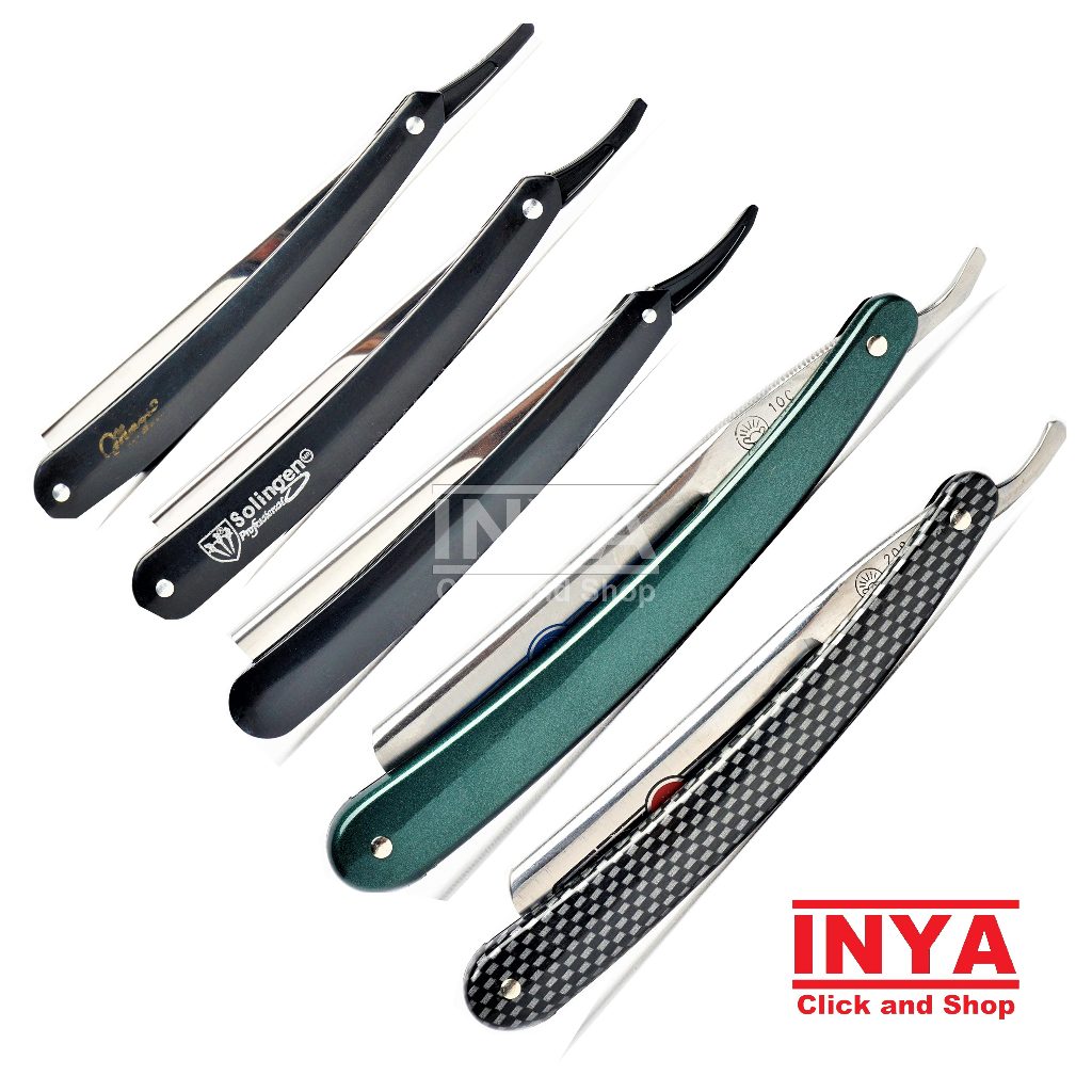 Jual Pisau Cukur Lipat Refill Silet Magic Solingen Dollar - Straight ...