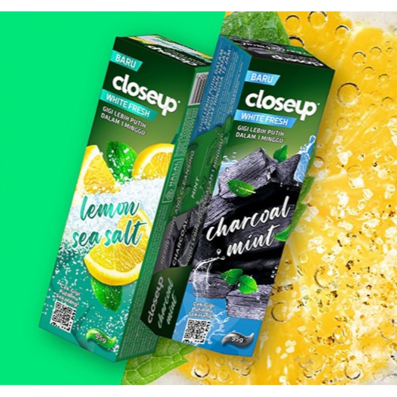 Jual Closeup Close Up White Fresh Charcoal Mint/ Lemon Sea Salt Pasta ...