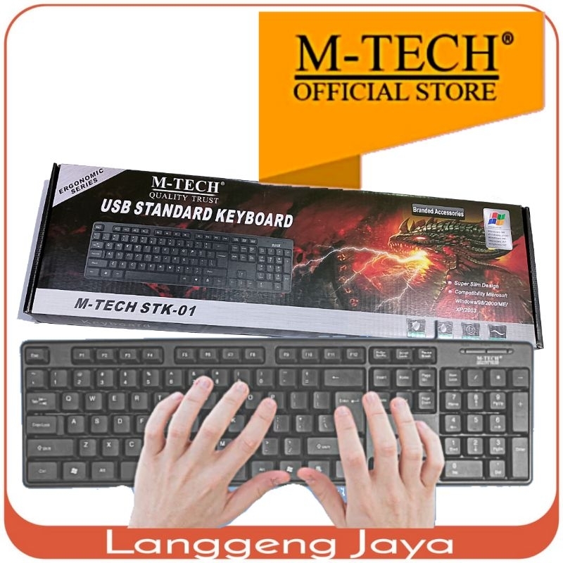 Jual Keyboard usb Mtech standar for PC Stk 01 | Shopee Indonesia