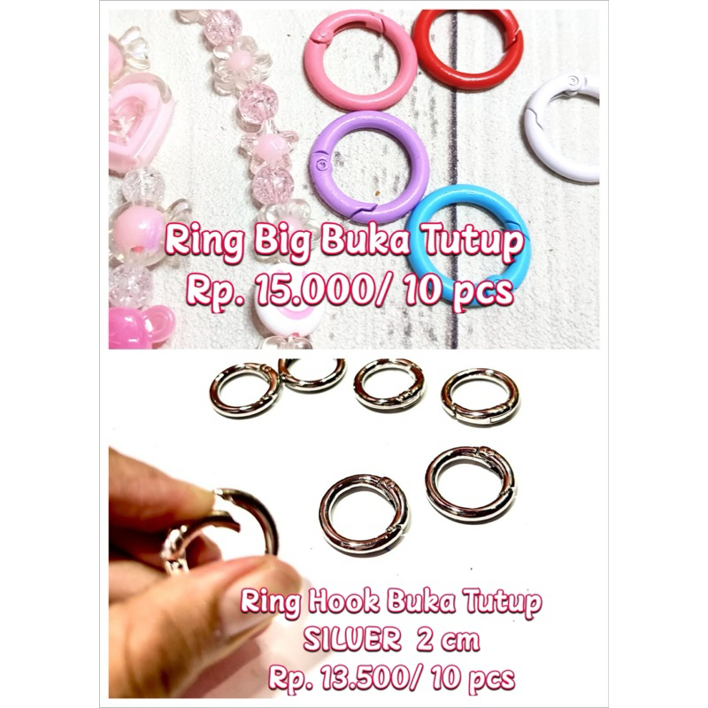 Jual Ring Buka Tutup / HOOK/ Kait Bulat/Kait loster /ganci/Gantungan ...