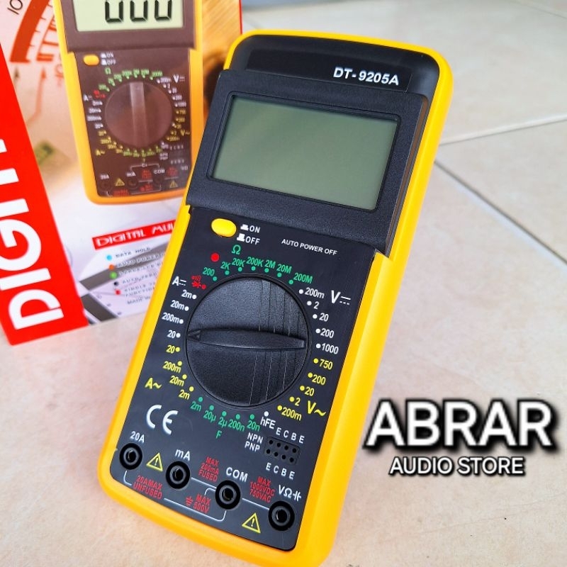 Jual AVOMETER DIGITAL POLOS DT9205 MULTITESTER | Shopee Indonesia