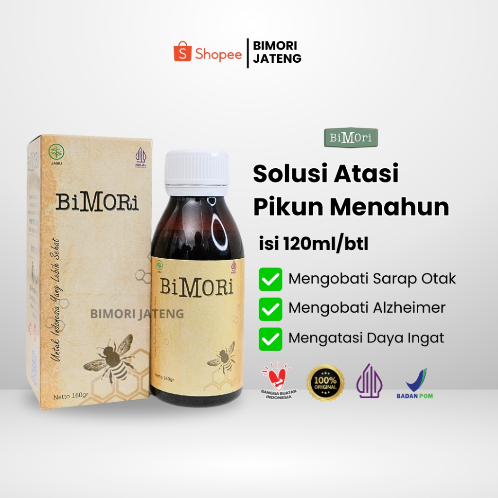 Jual Bimori Obat Pikun Atasi Skizofrenia Tumor Otak Meningkatkan Daya ...