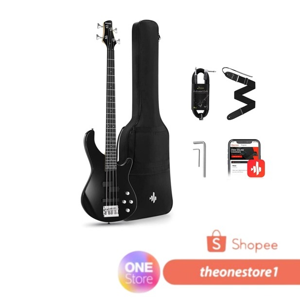 Jual Donner DPJ - 100B Gitar Bass Elektrik / donner dpj-100 black ...