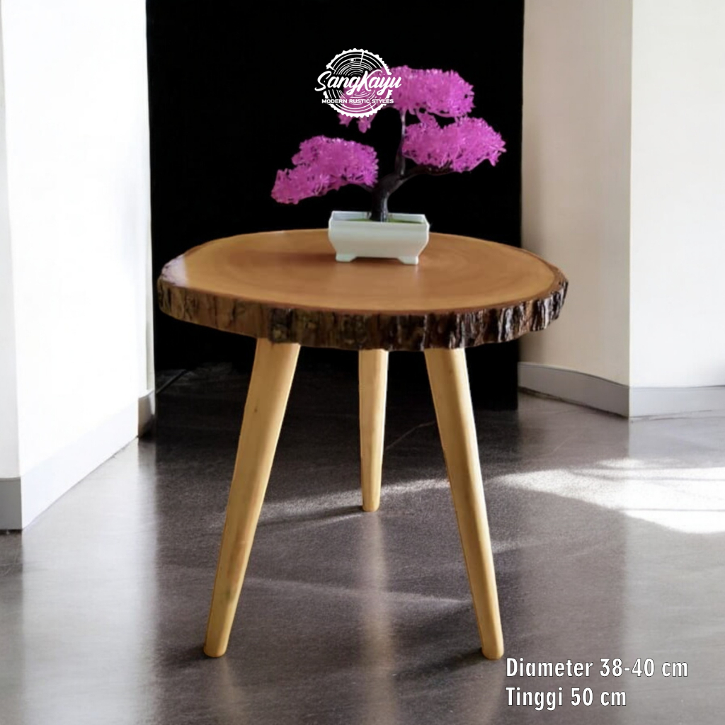Jual SangKayu Meja Sudut Meja Samping 38-40 cm Beside Table Meja Kayu ...