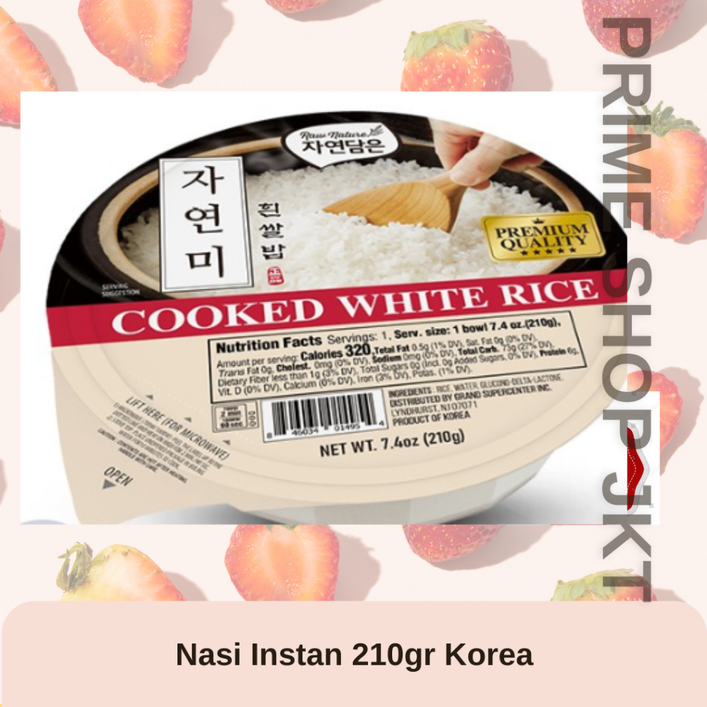 Jual Nasi Putih Instan 210gr Raw Nature Cooked White Rice Nasi Travel ...