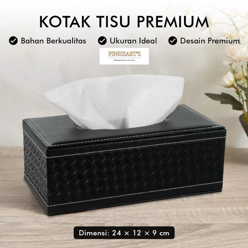 Jual KOTAK TISU PREMIUM KULIT SINTETIS / TISSUE BOX WITH SYNTHETIC ...