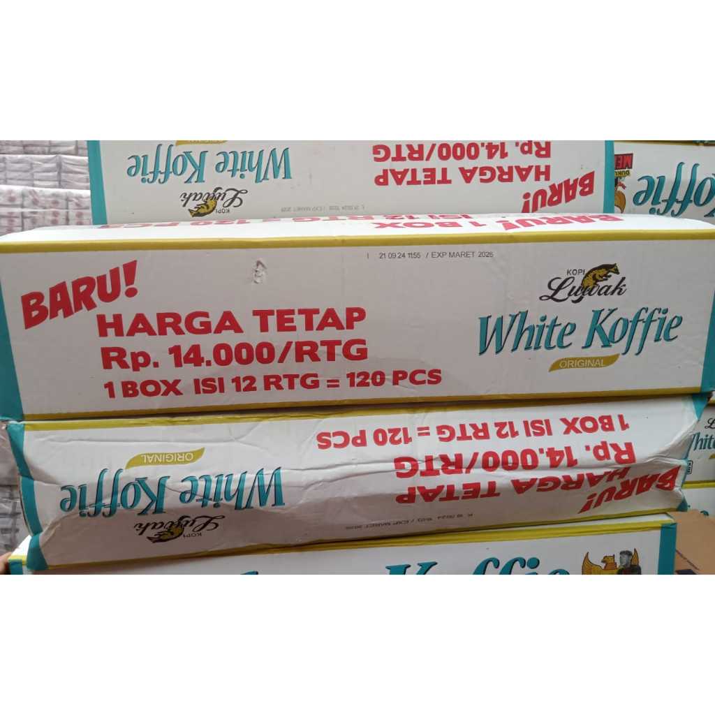 Jual KOPI LUWAK WHITE KOFFIE ORIGINAL KEMASAN 12 rtg 1 DUS | Shopee ...