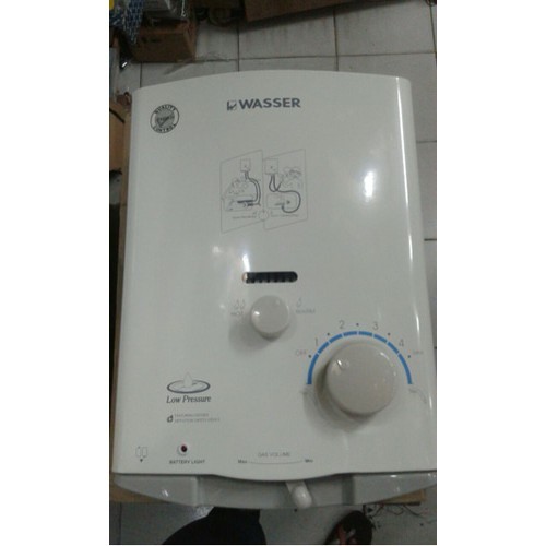 Jual WASSER -- water heater wasser gas wh-506A pemanas air LPG / LNG GARANSI RESMI | Shopee ...