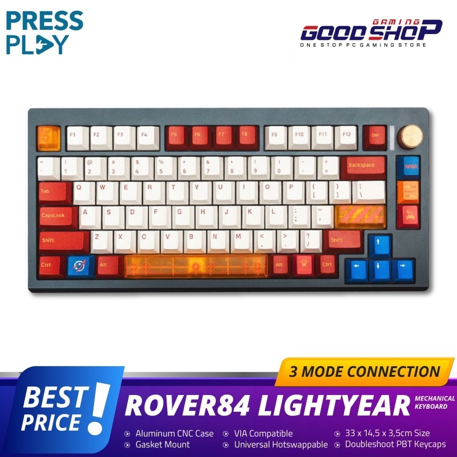 Jual Press Play ROVER84 Lightyear Edition Wireless CNC Aluminium ...