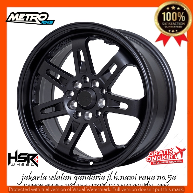 Jual velg mobil racing ring 16 pcd 5x100-114,3 untuk xpander terios rush inova crv brv hrv dll ...