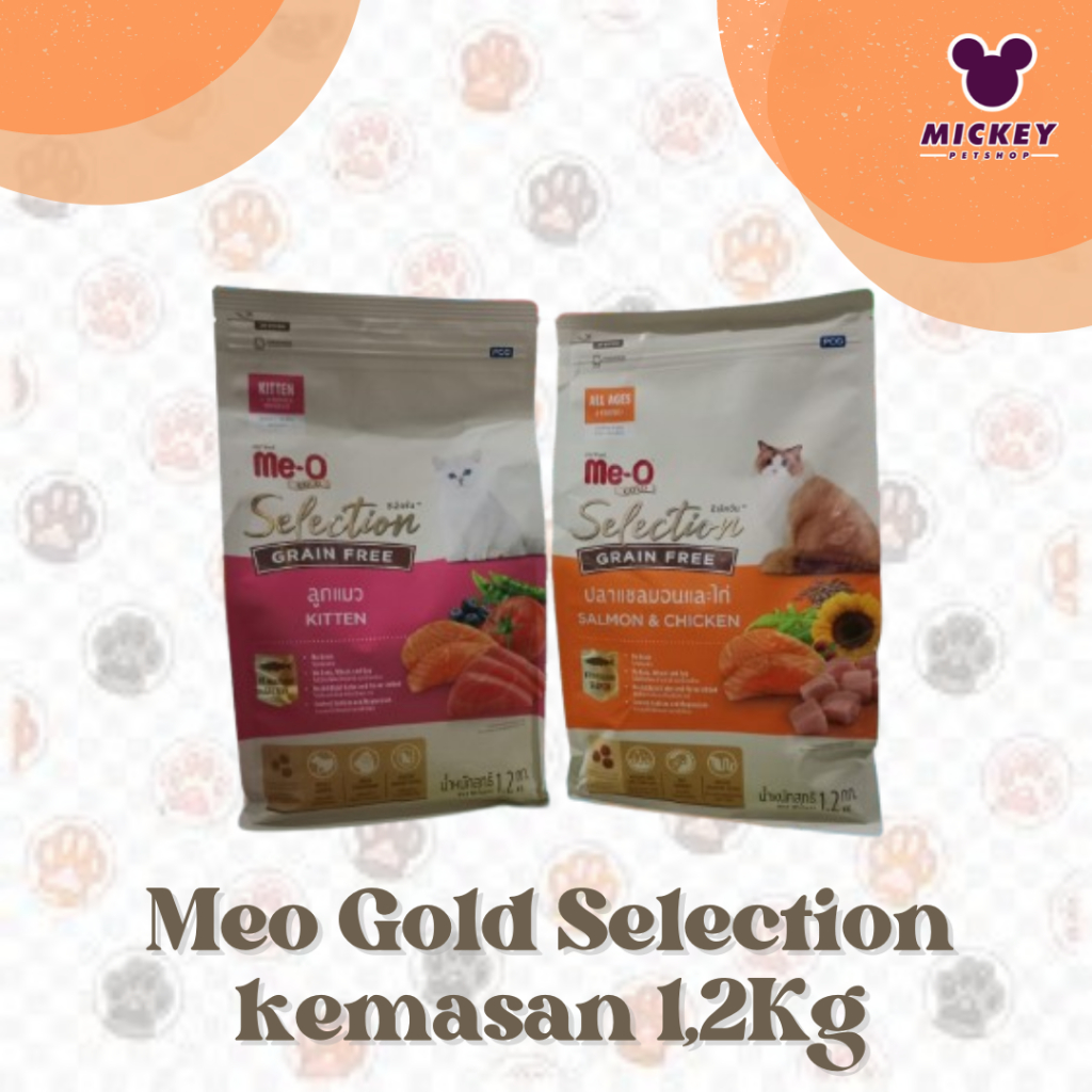 Jual Makanan kucing Meo Gold Selection kemasan 1,2Kg | Shopee Indonesia