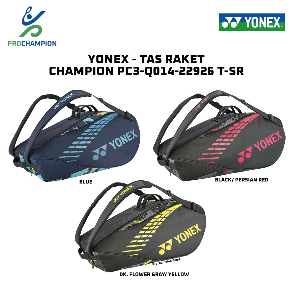 Jual New ! Tas Raket Badminton Yonex Champion Racquet Bag PC3 Q014 ...