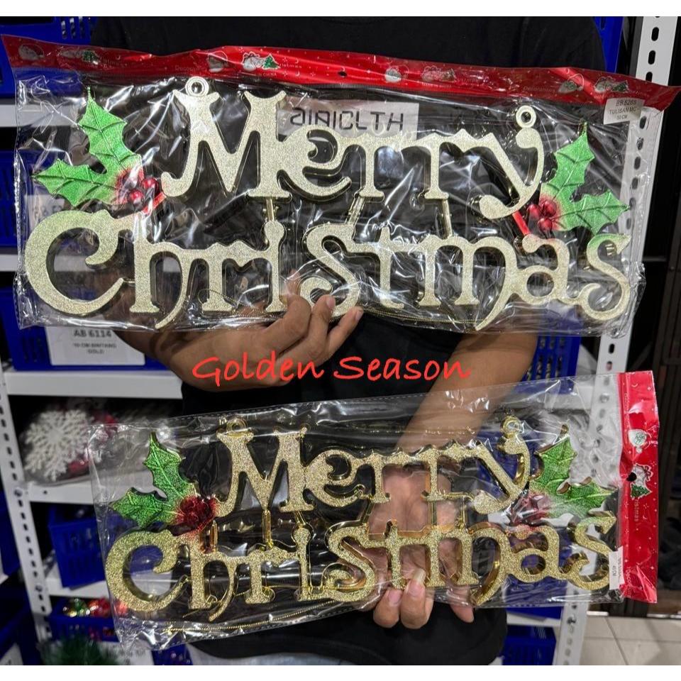 Jual Tulisan MERRY CHRISTMAS JUMBO - Gantungan - Hiasan NATAL Dekorasi ...