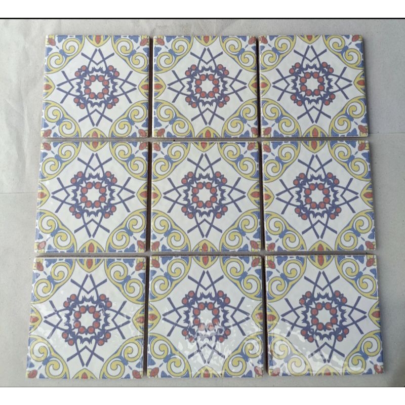 Jual keramik ubin lantai dinding interior rumah ukuran 10x10 cm ...