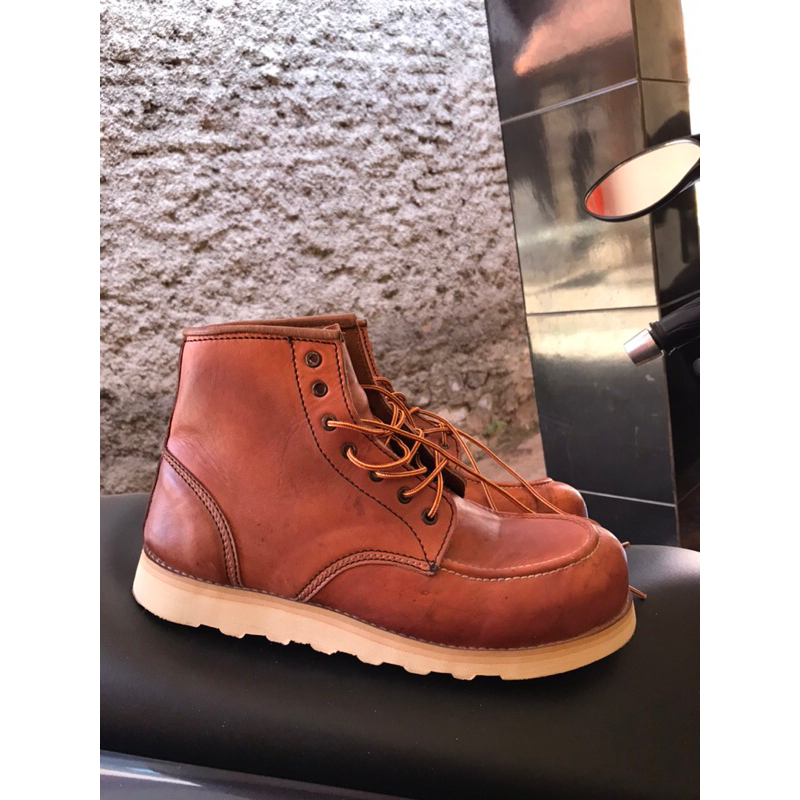 Jual sepatu safety booth model redwings | Shopee Indonesia