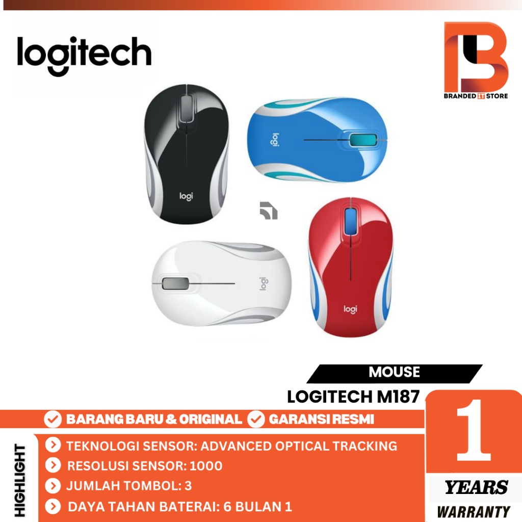 Jual Mouse Wireless Logitech M187 | Shopee Indonesia