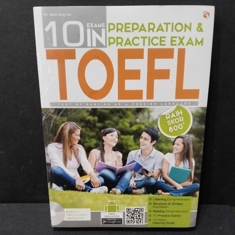 Jual Buku original 10 EXAMS IN PREPARATION & PRACTICE EXAM TOEFL | Shopee Indonesia