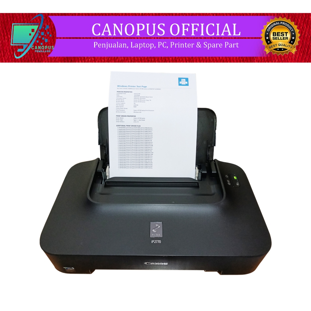 Jual Printer Canon ip2770 normal - Printer canon IP2770 Murah full ...