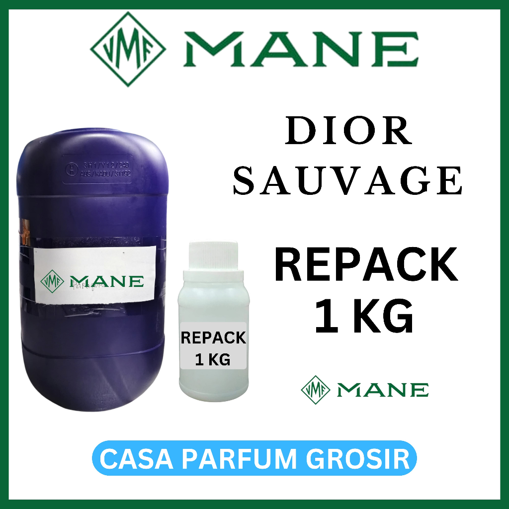 Jual (REPACK 1 KG) DIOR SAVAGE DARI MANE.BIBIT PARFUM MURNI KEMASAN ...