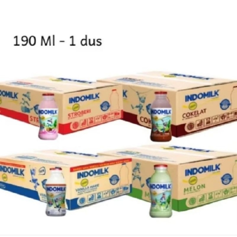 Jual Susu Indomilk 190 ml isi 24 botol | Shopee Indonesia