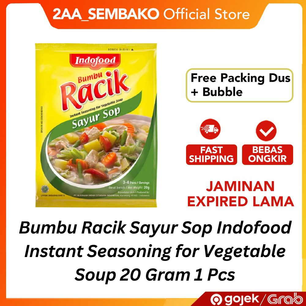 Jual Bumbu Racik Sayur Sop Indofood Instant Seasoning for Vegetable ...