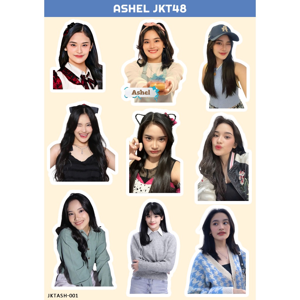 Jual ASHEL STIKER JKT 48 I STIKER JKT 48 I JKT 48 NEW ERA I STIKER ...