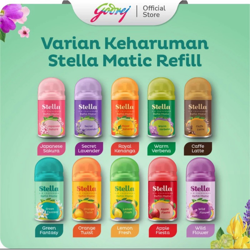 Jual Stella REFILL Matic 160 ml/ Pengharum Ruangan Otomatis | Shopee Indonesia