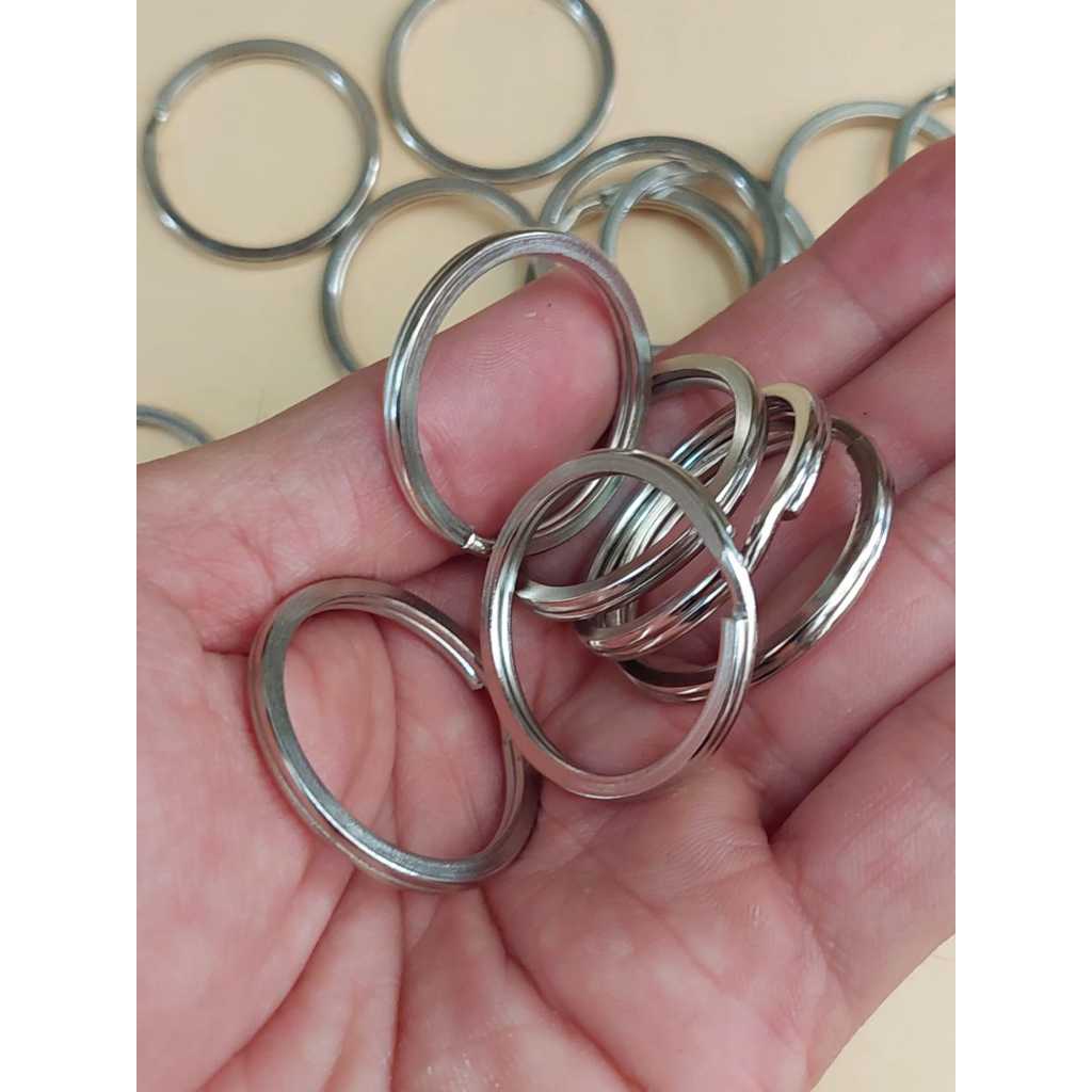 Jual ring bulat double ring o aksesoris fashion per 12 pcs | Shopee ...
