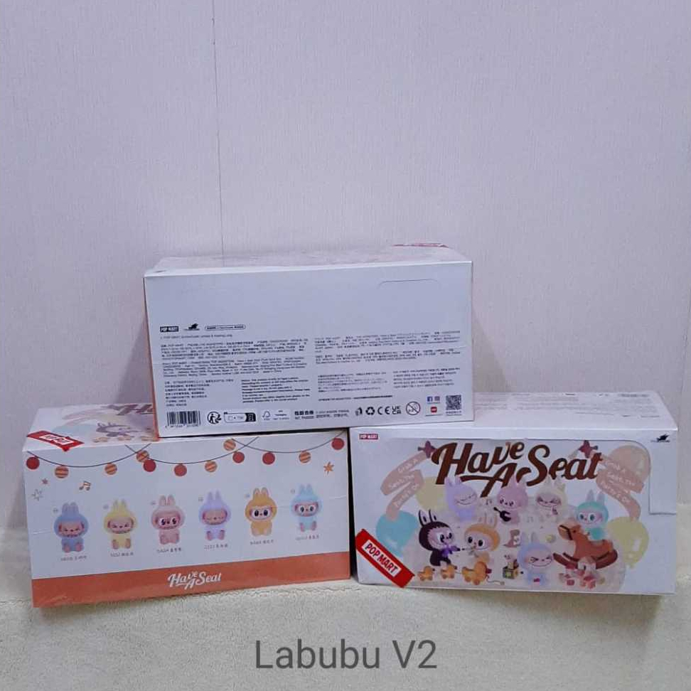 Jual Boneka Labubu V2 Have A Seat Original Popmart Tembus Barcode Glow ...