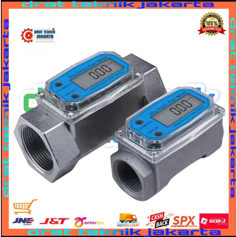 Jual Turbine Water Flow Meter 1" Digital 1 Inch Fuel Solar NPT WG1 Diesel | Shopee Indonesia