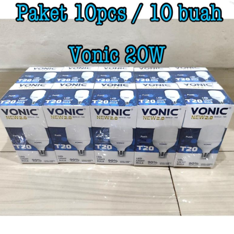 Jual BOHLAM LED / LAMPU LED PAKET 10PCS / 10 BUAH VONIC | Shopee Indonesia