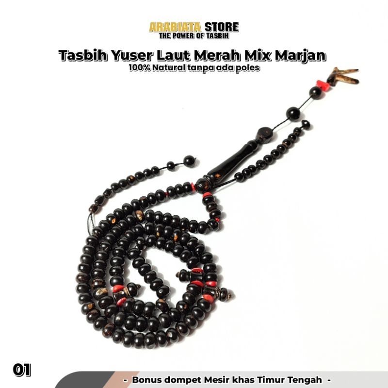 Jual Tasbih Yuser Laut Merah Mix Marjan Asli Spesial | Shopee Indonesia