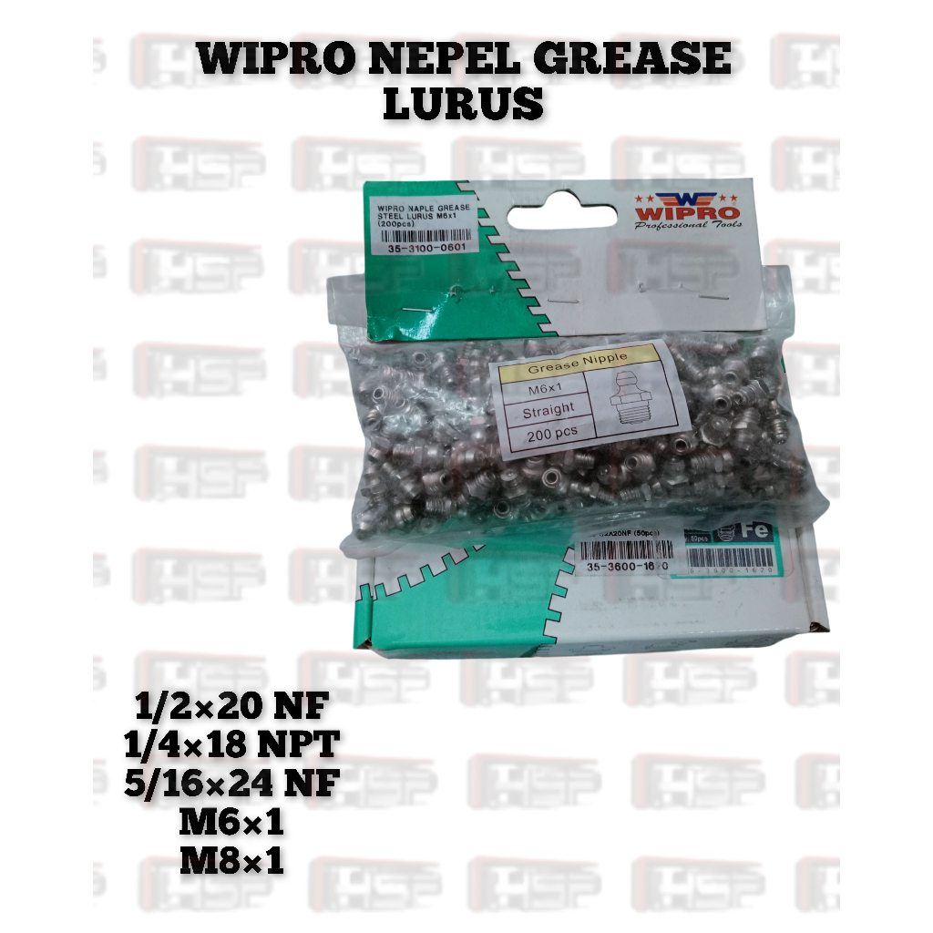 Jual WIPRO NEPEL/NIPEL GREASE LURUS M6 x 1 | Shopee Indonesia