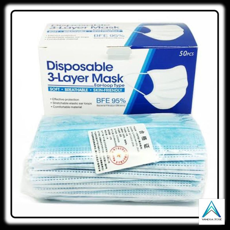 Jual Masker Earloop 3 Ply Isi 50 Pcs Semarang | Shopee Indonesia