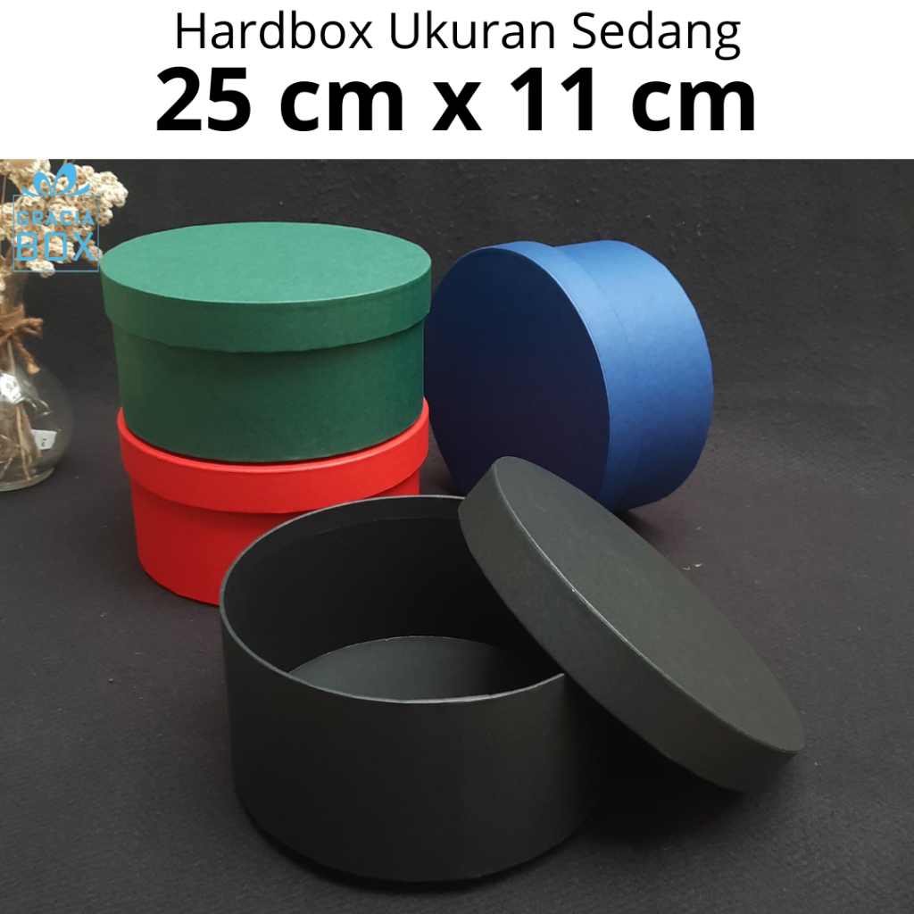 Jual Round Box - Bloom Box - Hardbox Bulat - Ukuran 25 cm x 11 cm ...