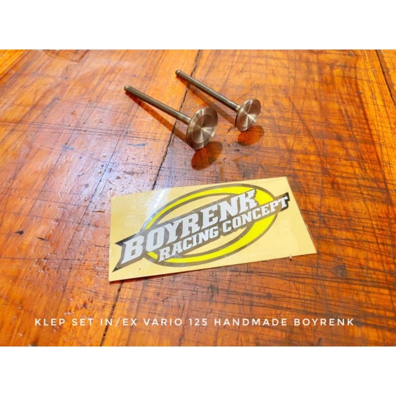 Jual KLEP SET IN/EX VARIO 125 KWN/KZR STD RACING HANDMADE BOYRENK RACING CONCEPT | Shopee Indonesia