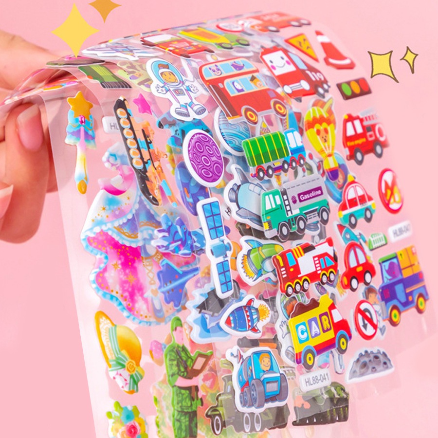 Jual Mainan Stiker Anak 3d Timbul Murah | Sticker Anak Perempuan ...