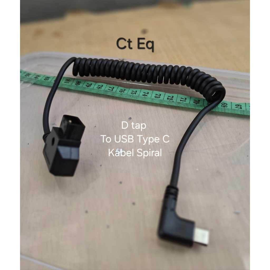 Jual D tap to Usb Type C kabel spiral Adapter Kabel untuk V-mount dtap ...