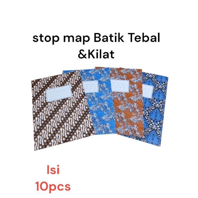 Jual Stop map Batik/Map Kertas Batik Tebal Dan Kilat Harga Per 10lembar ...