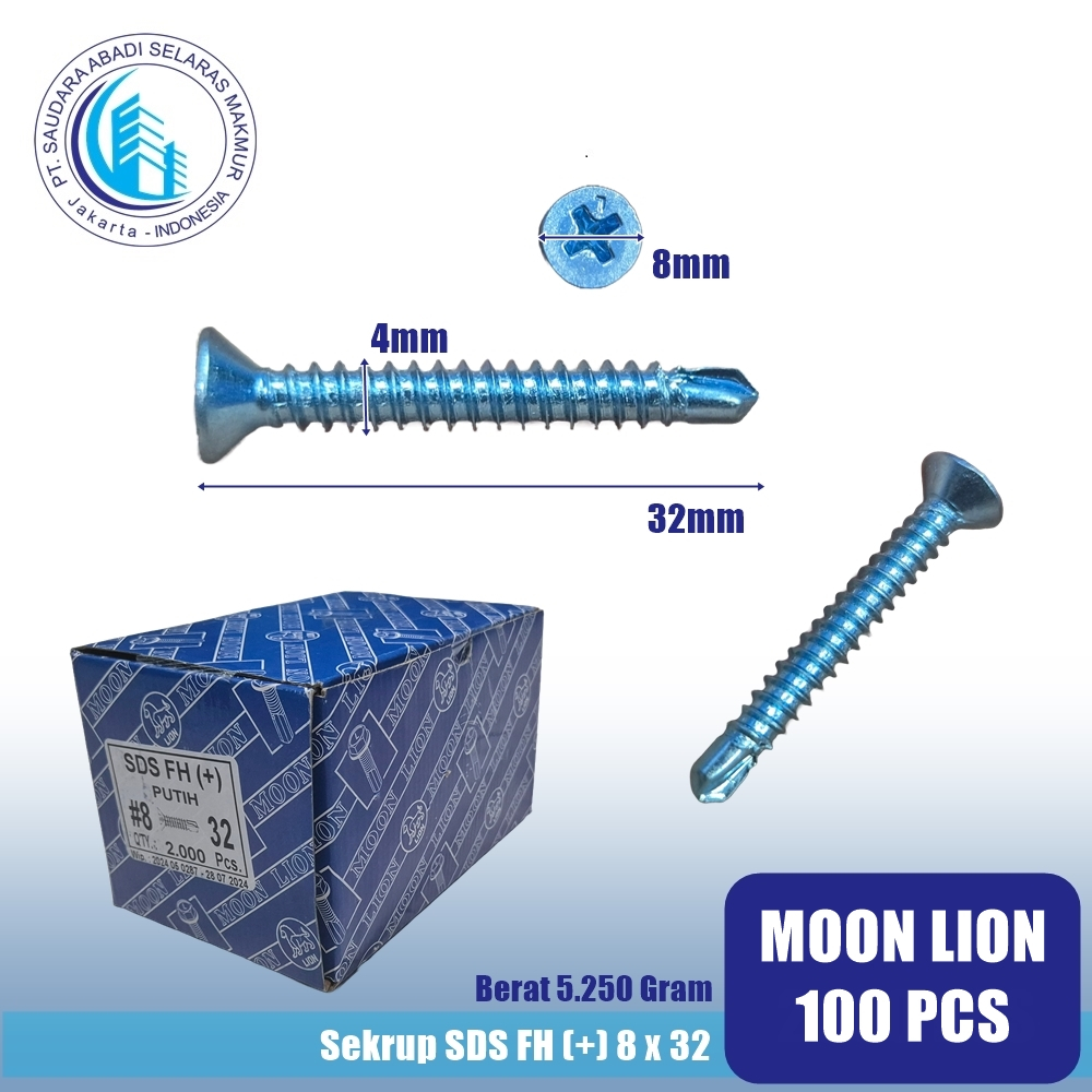 Jual Sekrup SDS FH 8x25 | Skrup SDS FH 8x25 | Sekrup SDS FH Moon Lion ...