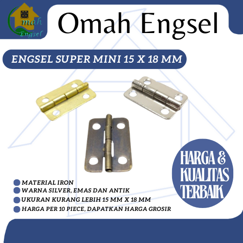 Jual Omah Engsel - Engsel super mini ujung lancip 15x18 P.E1518 Engsel ...