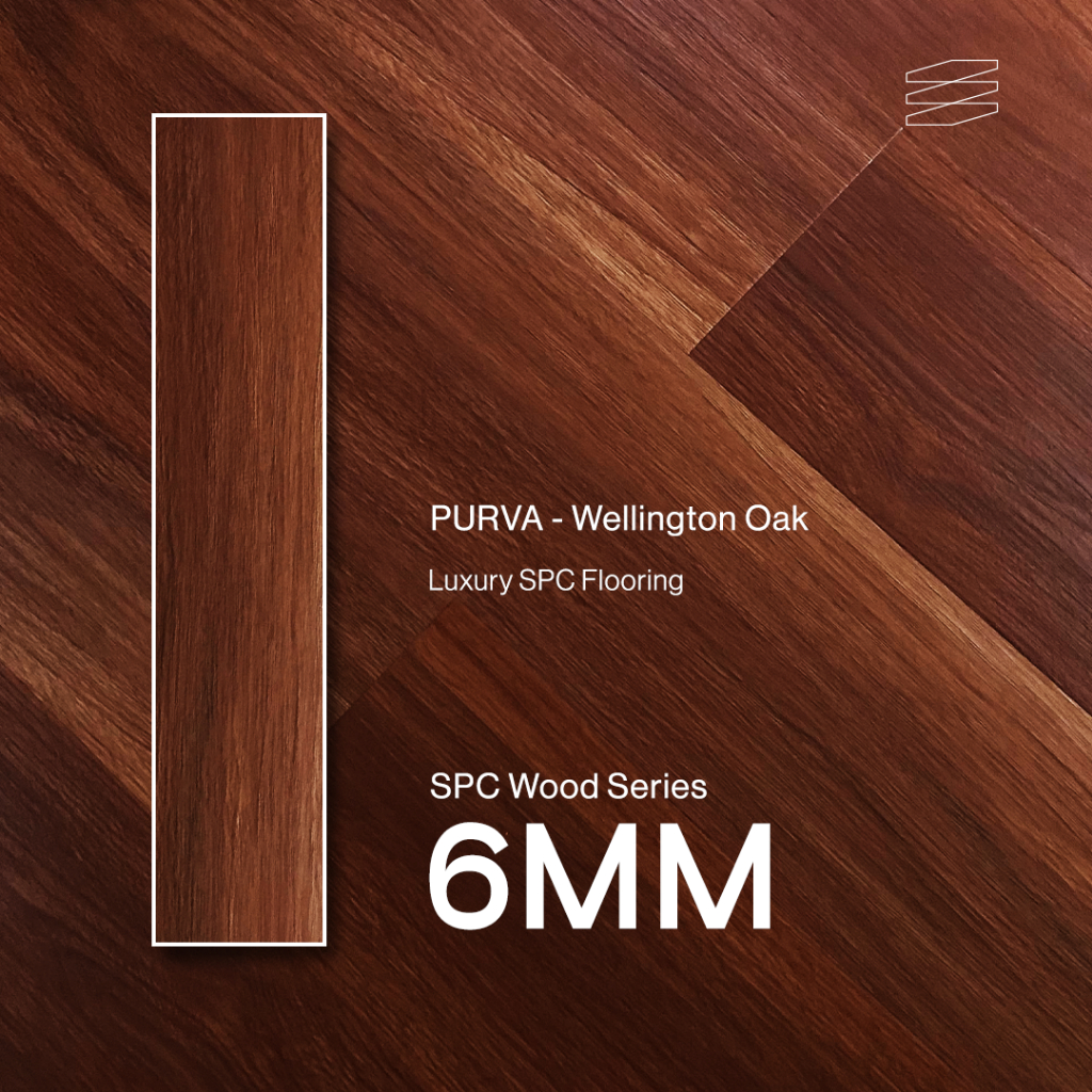 Jual Purva SPC 6 MM Arkwood Series - Wellington Oak (Luxury SPC Flooring) | Shopee Indonesia