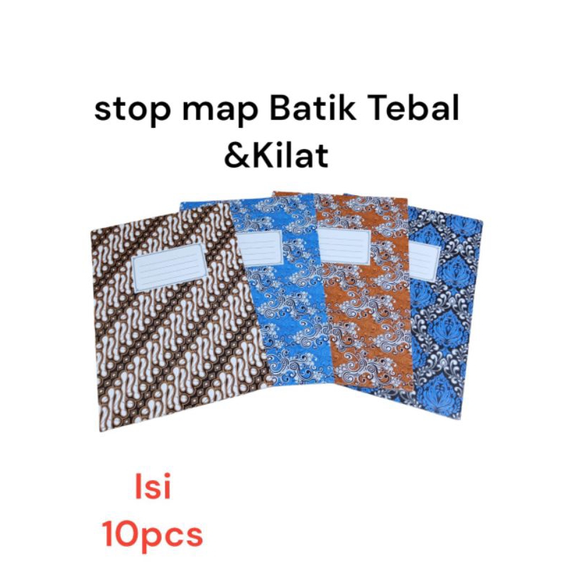 Jual Stopmap batik/map kertas batik folio per pak 10lembar | Shopee ...