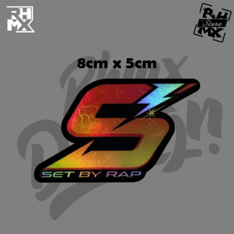 Jual sticker logo set by rap racing pack motor viral terbaru stiker S ...